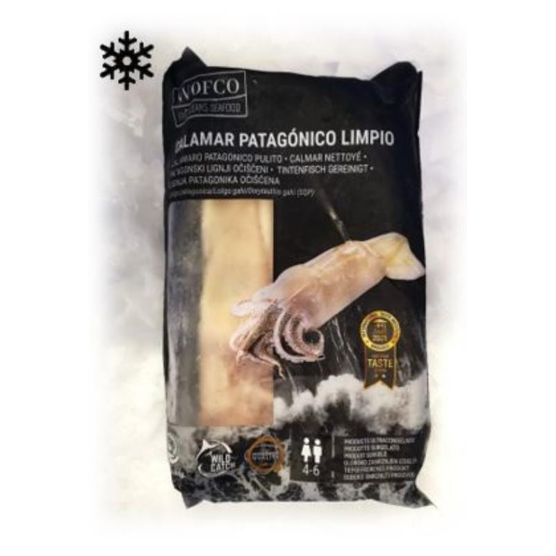 Calamar Patagonie nettoyé 9/13 Le sachet - SURG